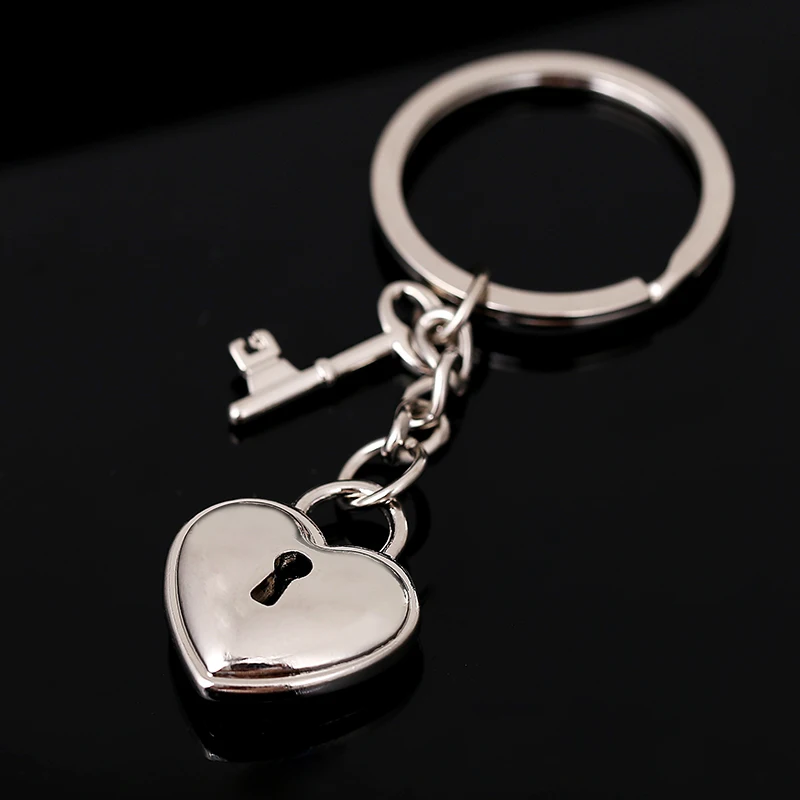 Hot sale keychain!Novelty Fashion trinket Heart shape key&lock key ...
