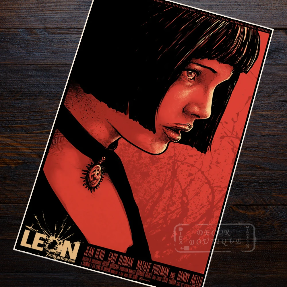 Leon The Professional Movie Film Poster Vintage Retro Decorative DIY ...