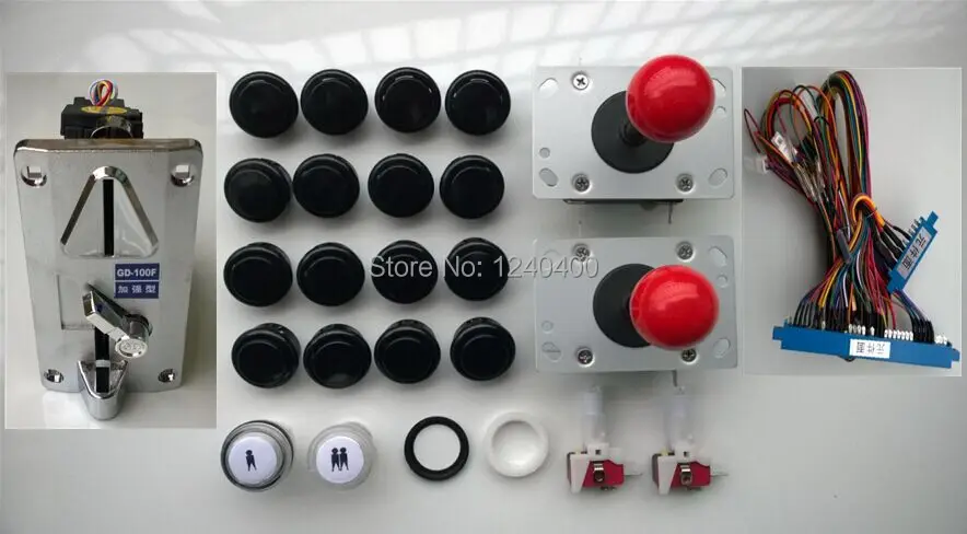 DIY Arcade Game Machine Parts Bundle Kits / Control Panel Package with ...