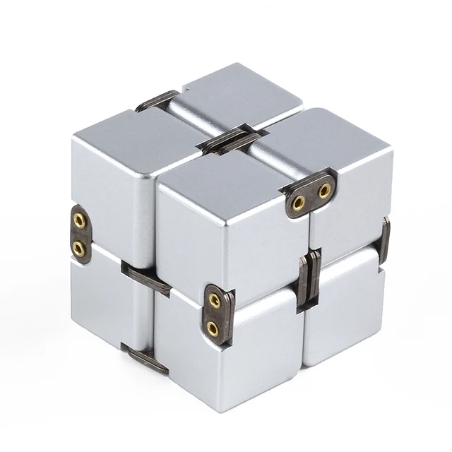 endless cube of Metal Premium Infinity Cube Fidget Toy Aluminium ...