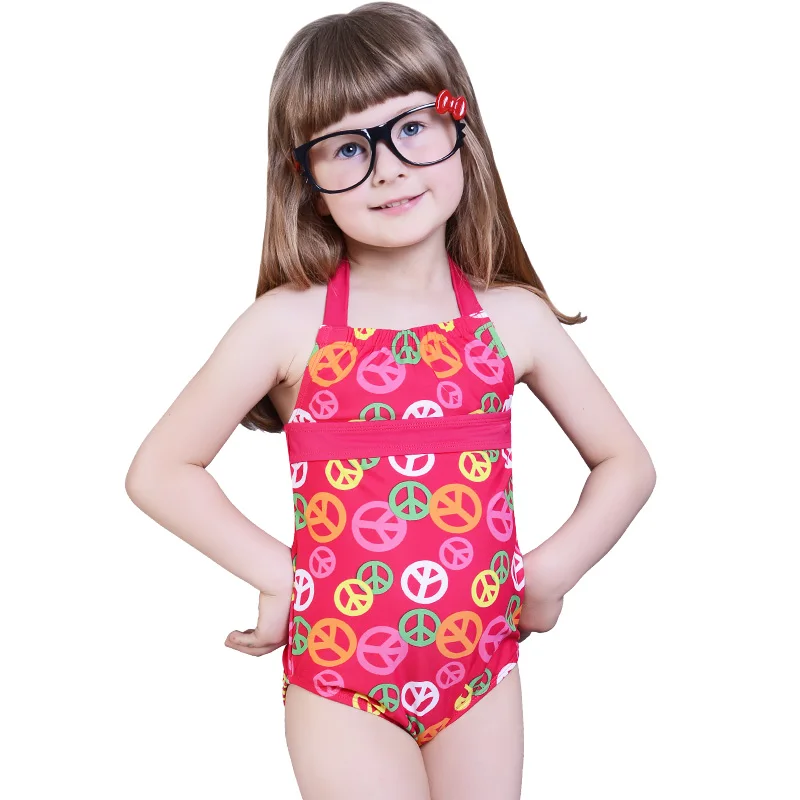 Ein stück roten mädchen bademode Kinder badeanzug mädchen baby mädchen ...