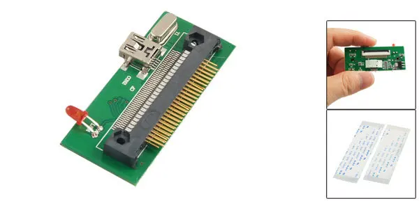 New ZIF CE or Micro IDE 1.8" 50 pin to Mini USB 2.0 Adapter Converter ...