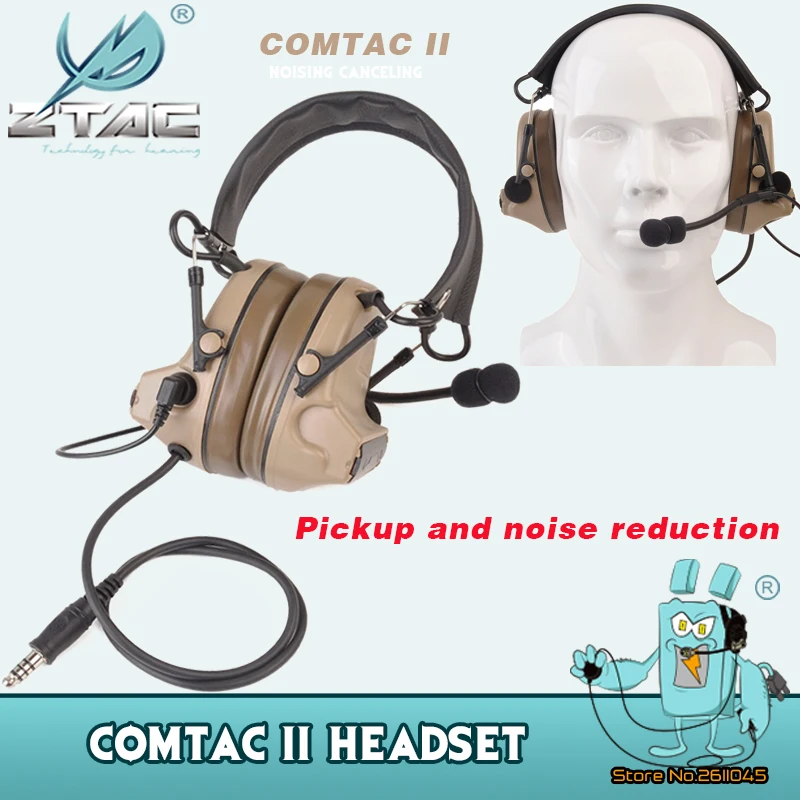 Z TAC auriculares tácticos militares para Airsoft, dispositivo de audio ...