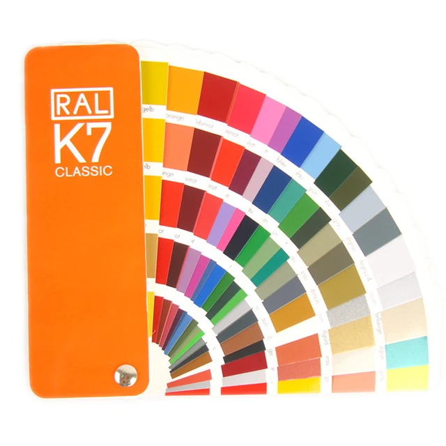 RAL K7 Color Card Colour fan deck containing all 213 RAL CLASSIC ...