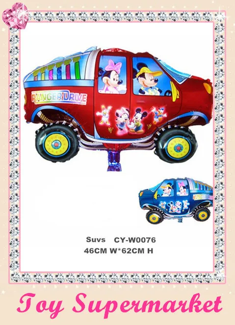 25pcs/lot Inflateble Minnie Mouse Car Helium Foil Balloon,Happy ...