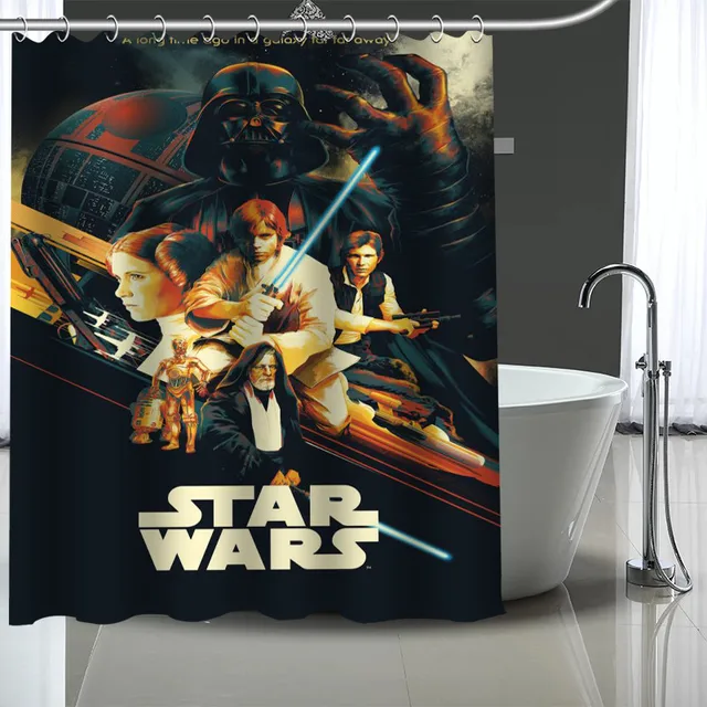 Aliexpress.com : Buy Custom Star Wars Shower Curtain Modern Fabric Bath ...