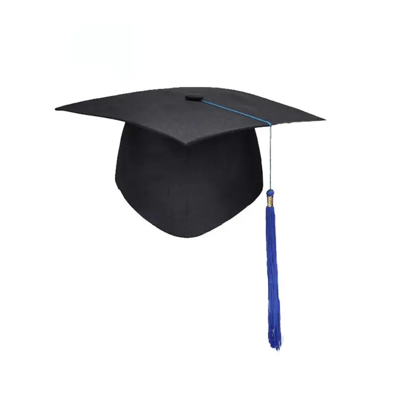 Master Graduation Hat with Loop Tassel Student Square College Cap ...