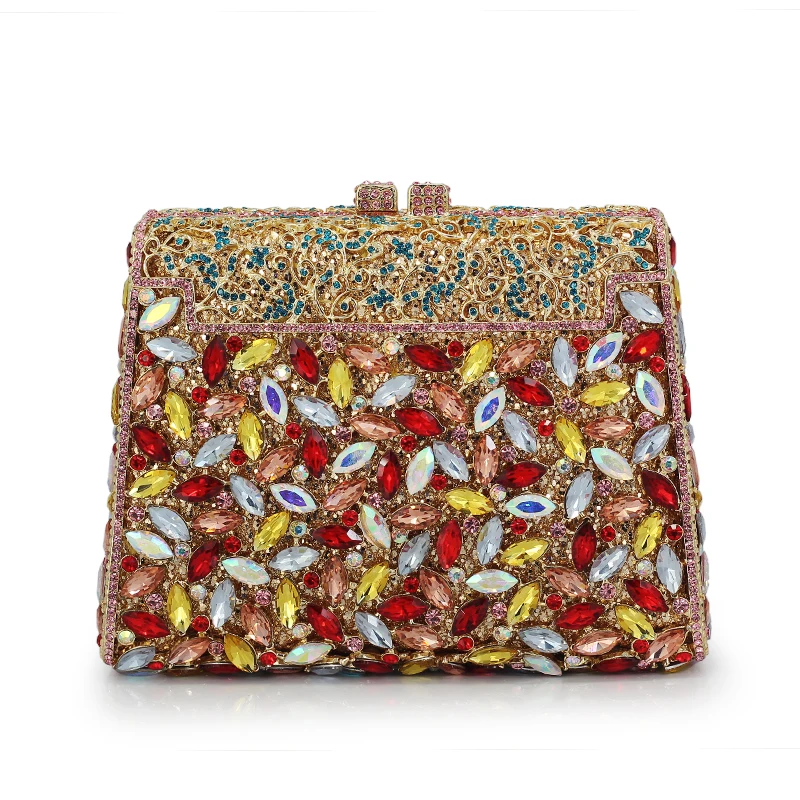 Women Luxury Crystal Clutches Lady Designer Evening Bags Wedding Party ...