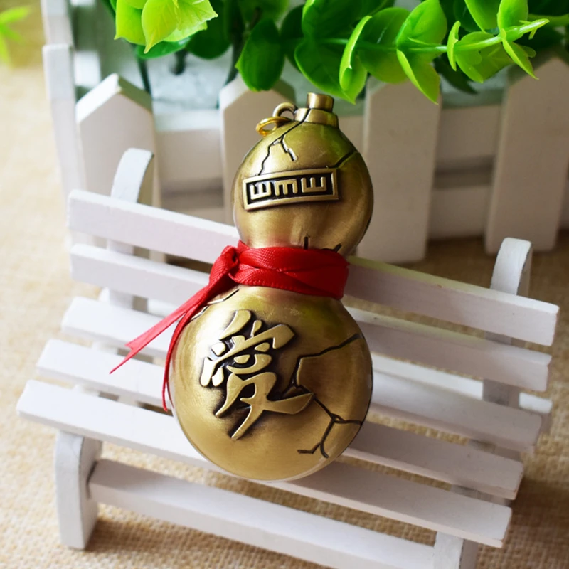 Anime Naruto Gaara Cosplay Weapons Props Gourd Keychain Ornaments ...