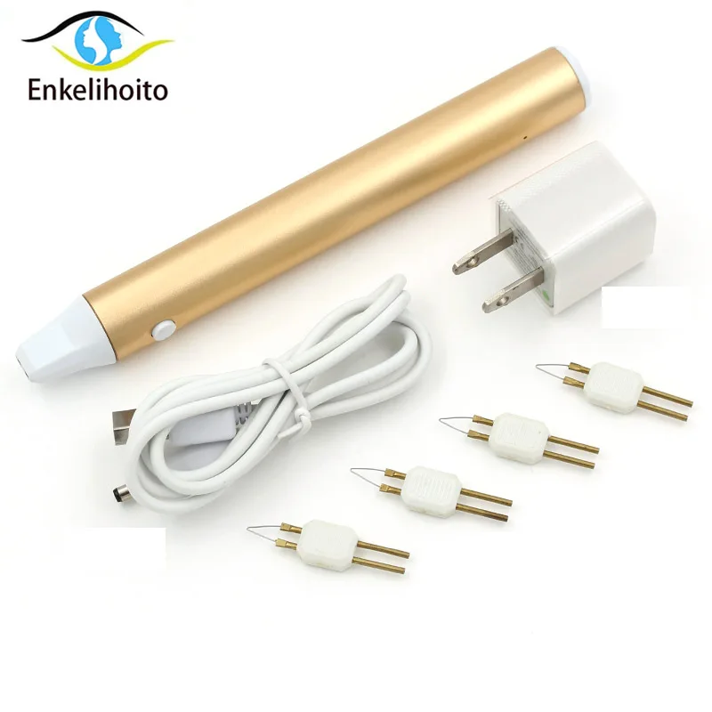 Double eyelid hemostatic device rechargeable electrocoagulation pen ...
