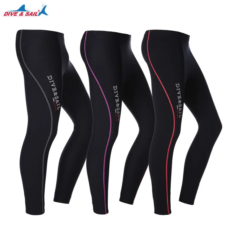 DIVE&SAIL Men Women 1.5MM Neoprene Diving Pants Wetsuit Ankle length ...