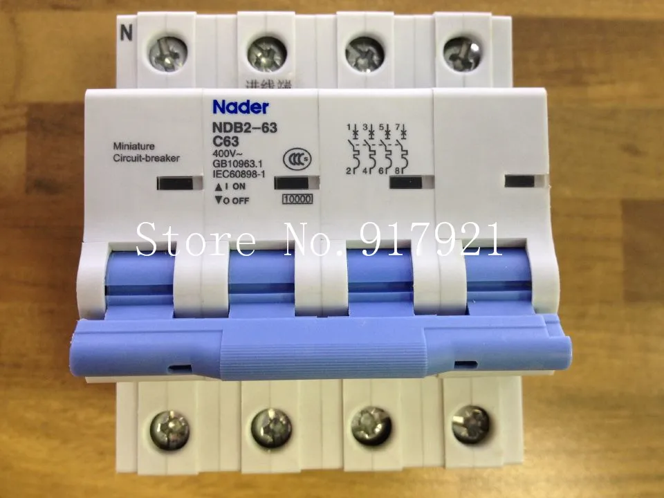 [zob] The Letter Ndb2-63 Nader Genuine New C63 Mini Circuit Breaker ...