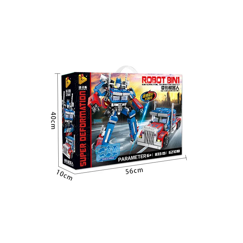 621018 Transformation 2in1 Optimus Transform Prime Robot Car Big Truck ...