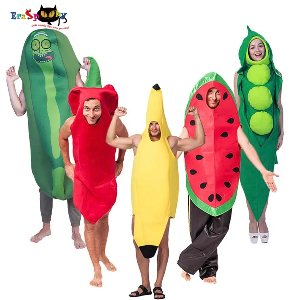 Eraspooky Funny Jumpsuit Halloween Costume For Adult Fruit Tunic ...