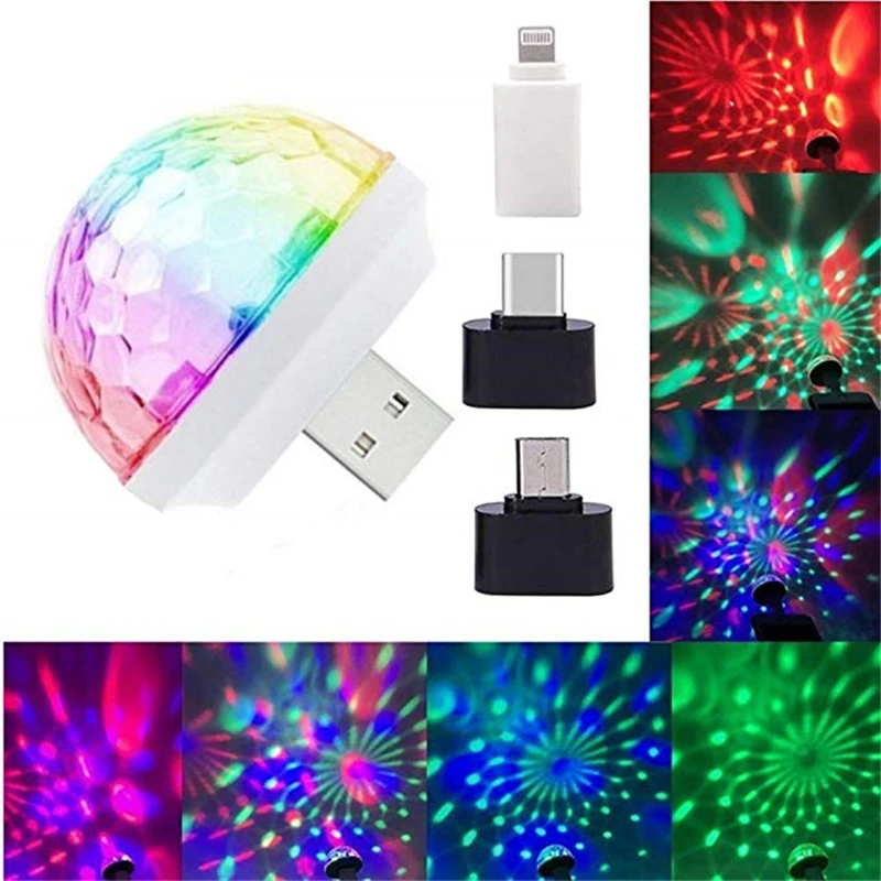 Usb Mini Disco Lights,portable Home Party Light,dc 5v Usb Powered Led ...