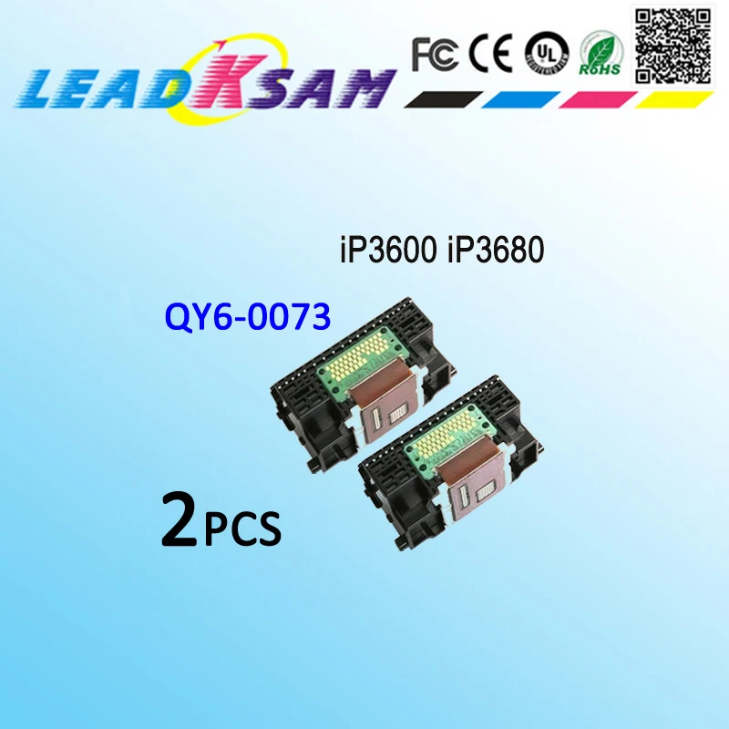 2 piezas compatibles para canon cabezal de impresión imprimir cabeza QY6 0073 iP3600 iP3680 ...