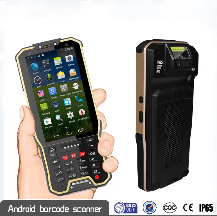PDA portabel 2D Laser Barcode Scanner Android 4G lte Handheld Terminal ...