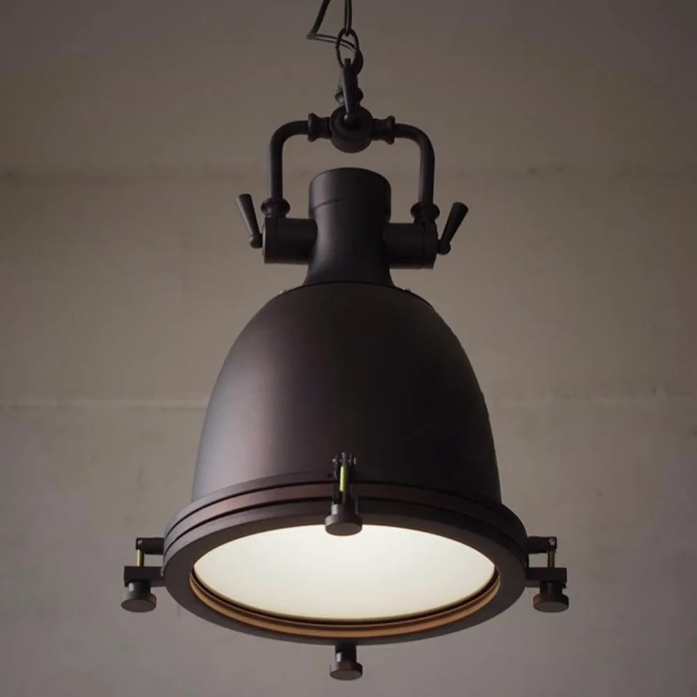 Large Heavy 39*39cm Lustres Home Vintage Industrial 100 240v Metal Lamp ...