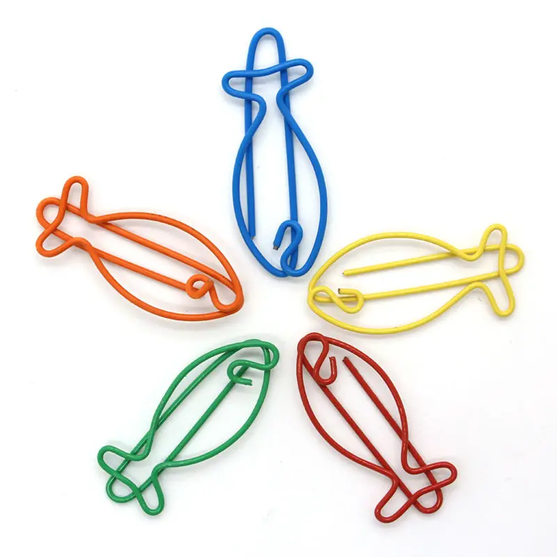 100pcs-lot-Fish-Shape-Paper-Clips-Creative-Interesting-Bookmark-Clips ...