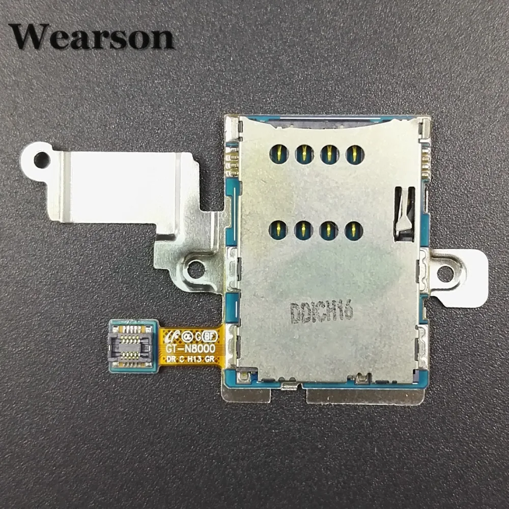 Para Samsung Placa GT N8000 N8000 SIM Sim Card Board Testado Alta ...