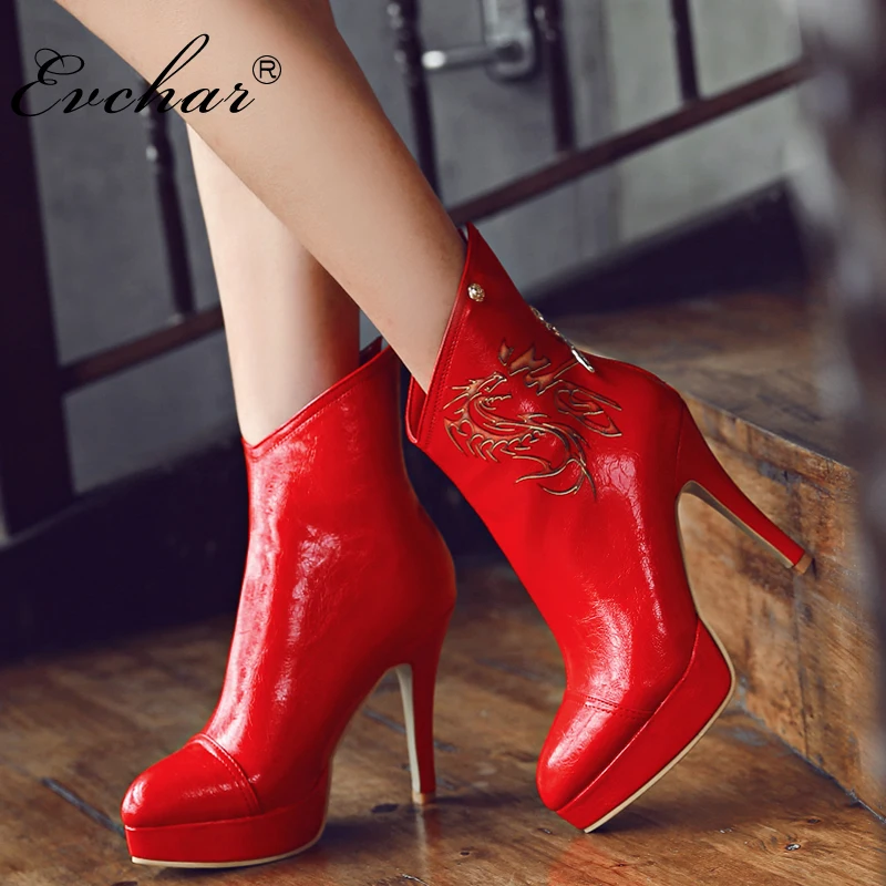 EVCHAR-new-Chinese-style-woman-shoes-super-high-heels-platform-elegant ...