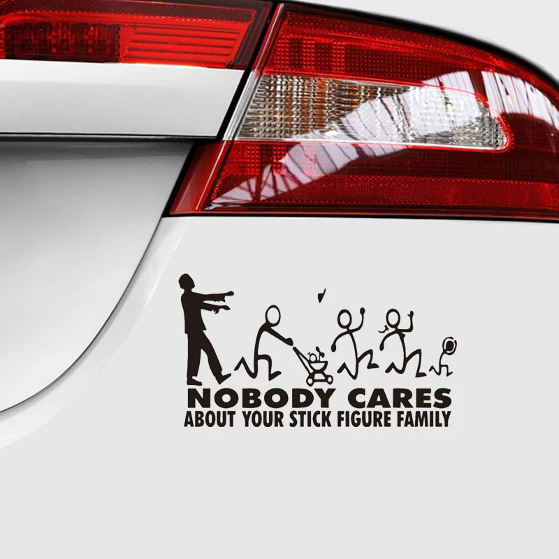 Nobody Cares About Your Stick Figure Family Zombie