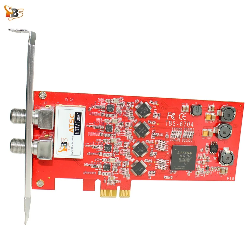 TBS6704 ATSC/Clear QAM Quad Tuner PCIe Card for Receiving North ...