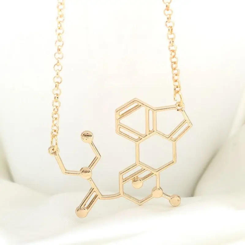1 X Women Men Girls DNA Necklace Serotonin, Dopamine, Acetylcholine ...