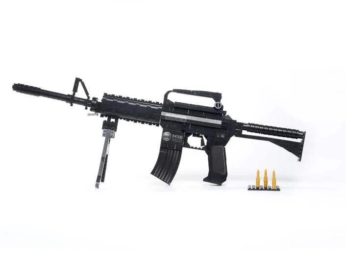M16 Model Building Kit 524 Piece DIY Bricks Gun - Military Shopping