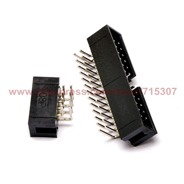 PHISCALE 20pcs idc connector 2.54mm idc header 12P double row 2x6 Pin ...