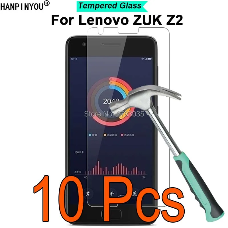 10Pcs/Lot For Lenovo ZUK Z2 5.0" 9H Hardness 2.5D Ultra thin Toughened Tempered Glass Film ...