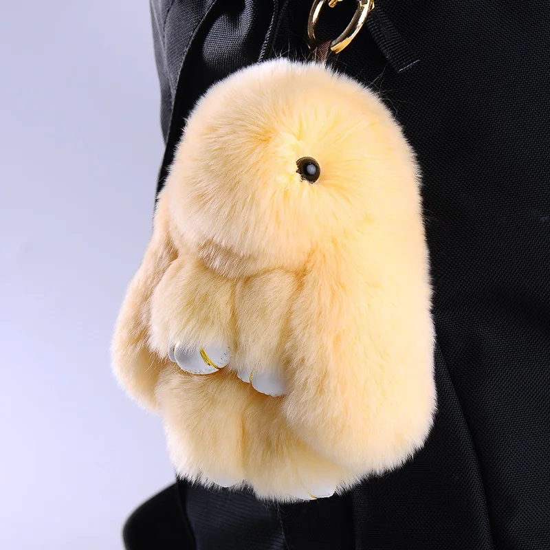 Милый kawaii брелок для ключей мех кролика плюшевый брелок для женщин ...