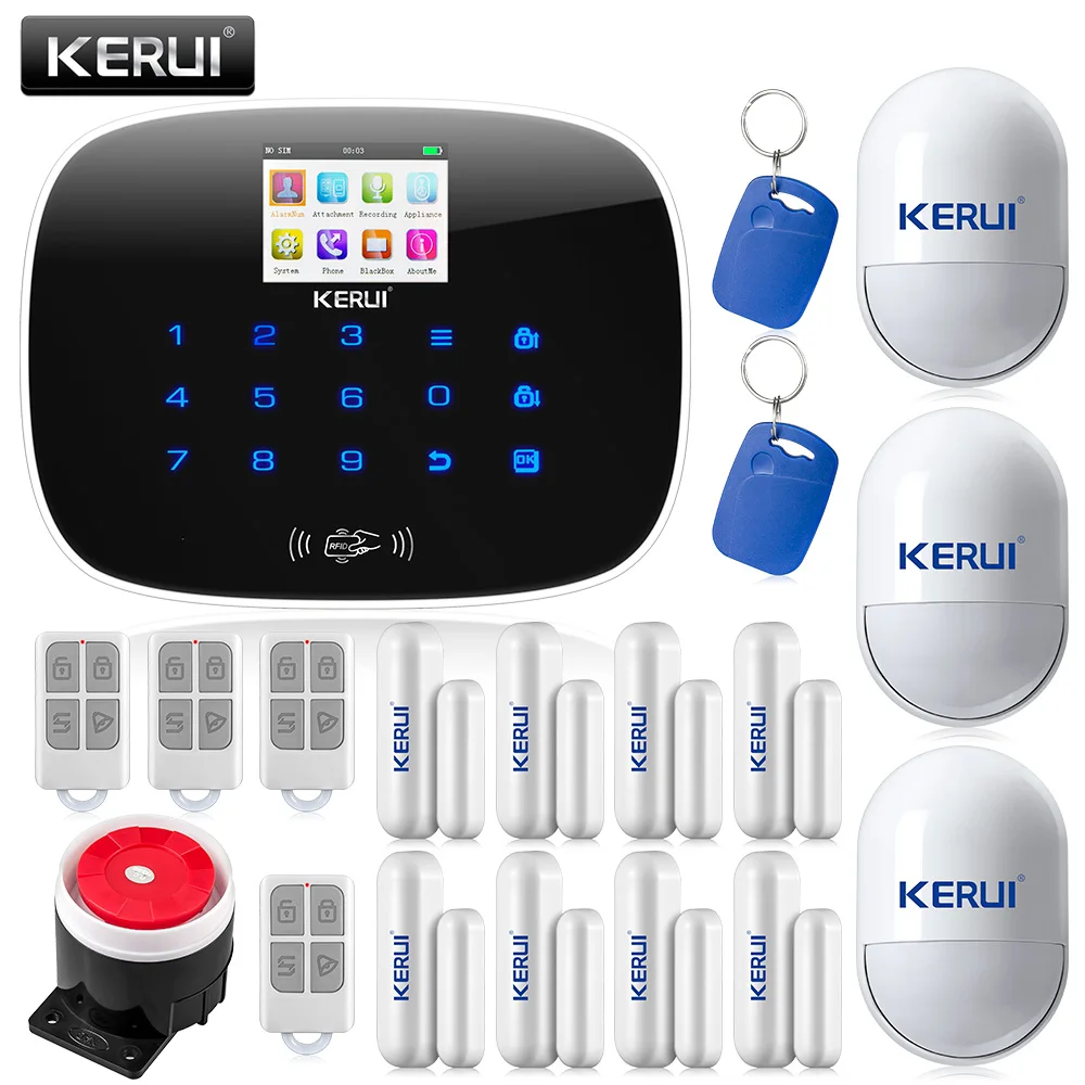 Wireless TFT LCD Touch Screen GSM Alarm System Autodial Home House ...