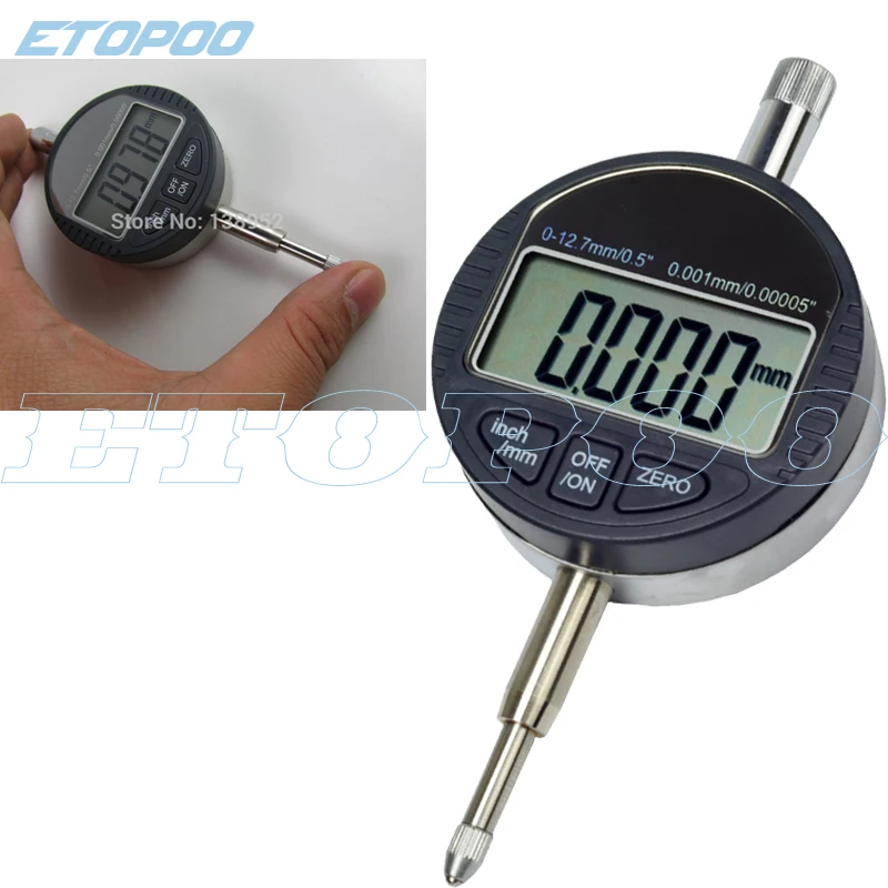High Quaity 12.7mm Micron Digital Indicator Electronic Indicator 0-12 ...