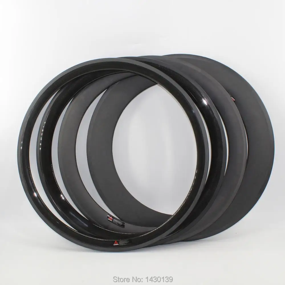 Newest 700C 38 50 60 88mm clincher rims Road bicycle matt 3K UD 12K ...