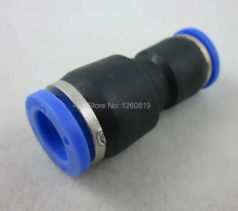 5pcs 10mm to 6mm Pneumatic Fittings Push In Straight Reducer Connectors ...