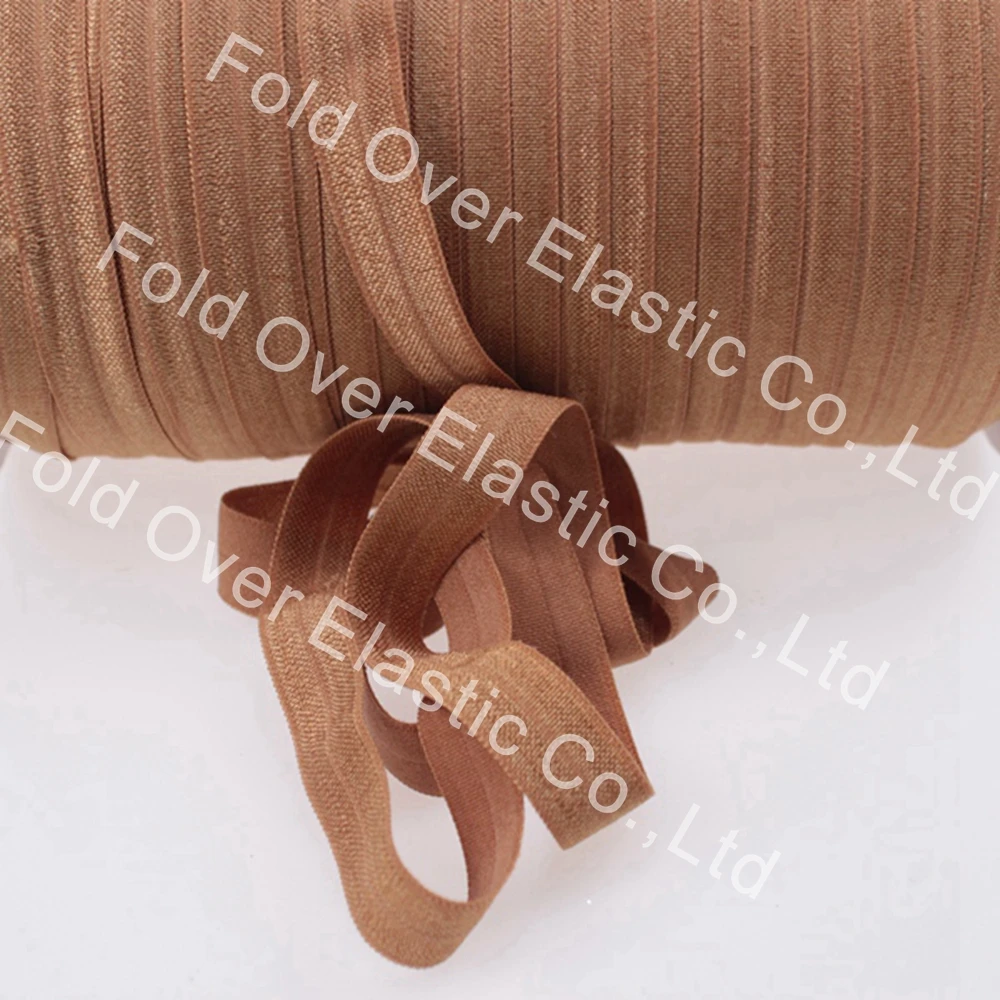 Top quality solid fold over elastic, plain color folding elastic (845 ...