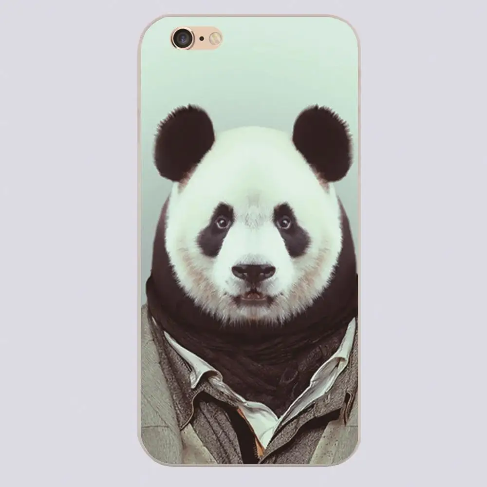 New arrived panda Design white skin case cover cell phone cases for ...