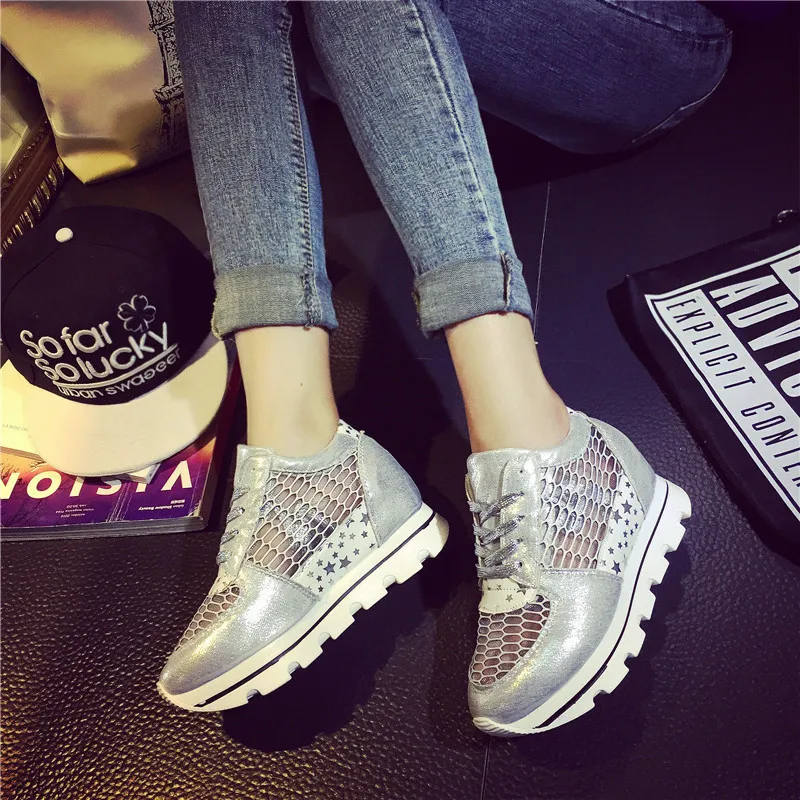 zapatos mujer sneakers women shoes design wedge gray women shoes ...