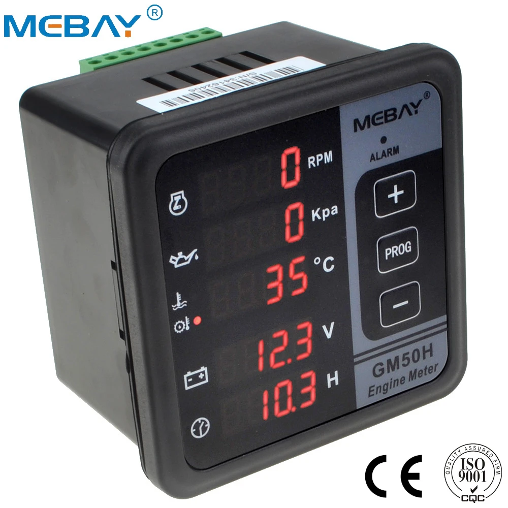 Gm50h Engine Digital Multi-functional Meter Diesel Engine Monitor With ...