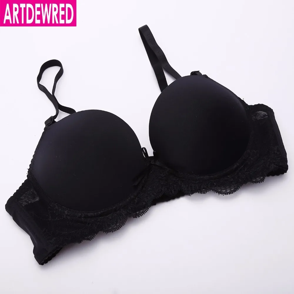 Sexy Push Up Bras Smoot patchwork Lace Bralette Underwear Women ...