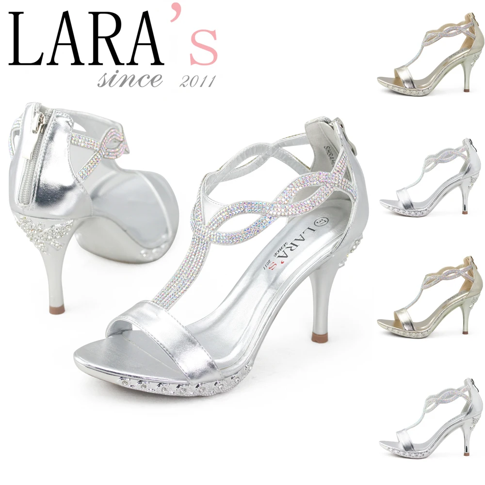 chaussures soiree femme argente