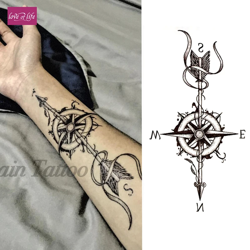 Compass Henna Tattoos