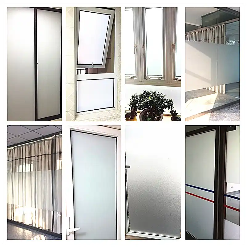 3M Frosted Glass Sticker No Glue Window Film Privacy for Office ...