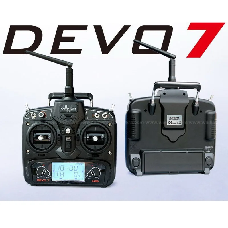 Walkera Devo 7 Transmissor 7 Canais DSSS 2.4G + RX701 7ch Receiver ...