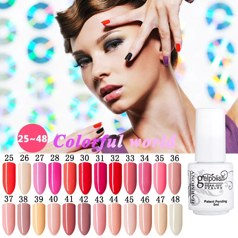 5ML/Bottle UV Gel Nail Polish Holographic Glitter Nail Polish Varnish ...