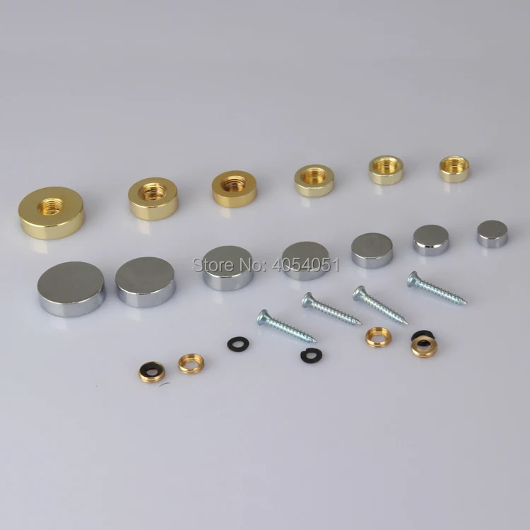 20 pics gold brass advertising screw acrylic mirror nail screw fixed ...