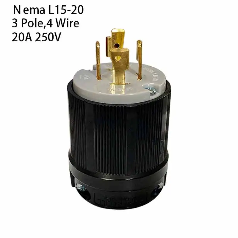 Nema L15 - 20p Anti-dropping Plug 20a 250 V Engine Equipment Wiring ...