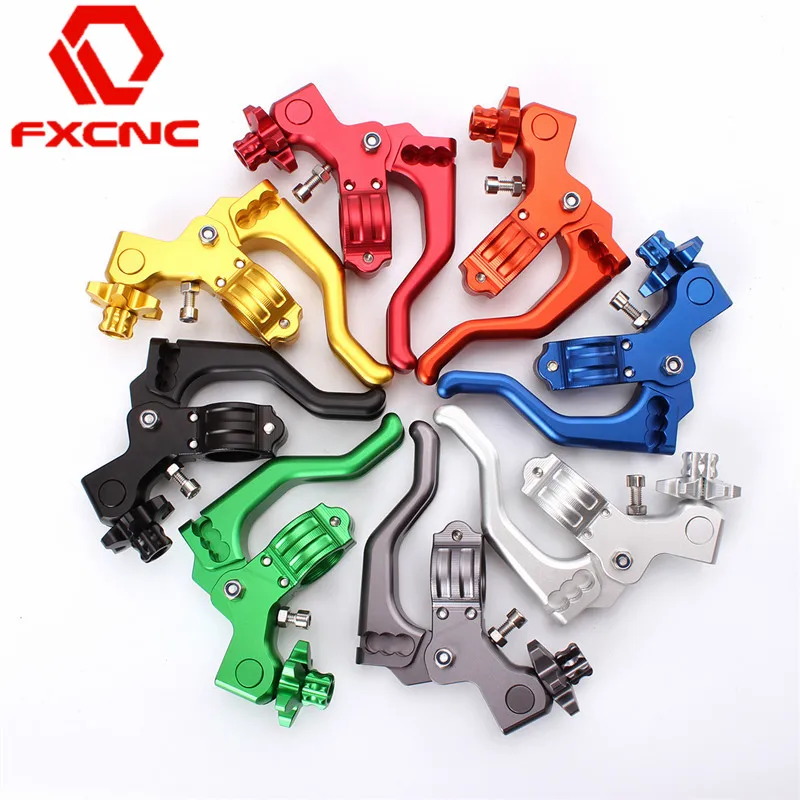 US CNC Gold Stunt Clutch Pull Cable Lever For Motorcycle Street