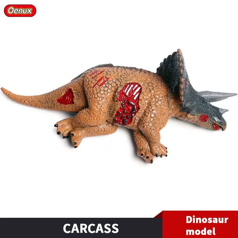 Oenux Prehistoric Jurassic Dinosaur Simulation Triceratops Carcase ...